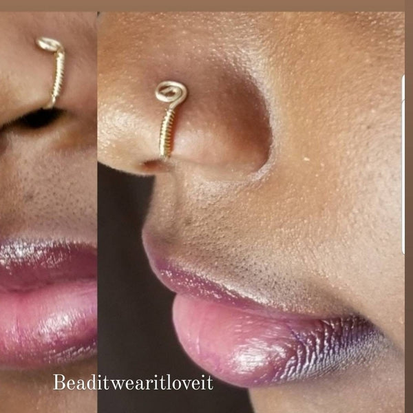 Nose Cuffs & Nose Rings - Spiritual Handmade Jewelry - Loc Jewelry ...